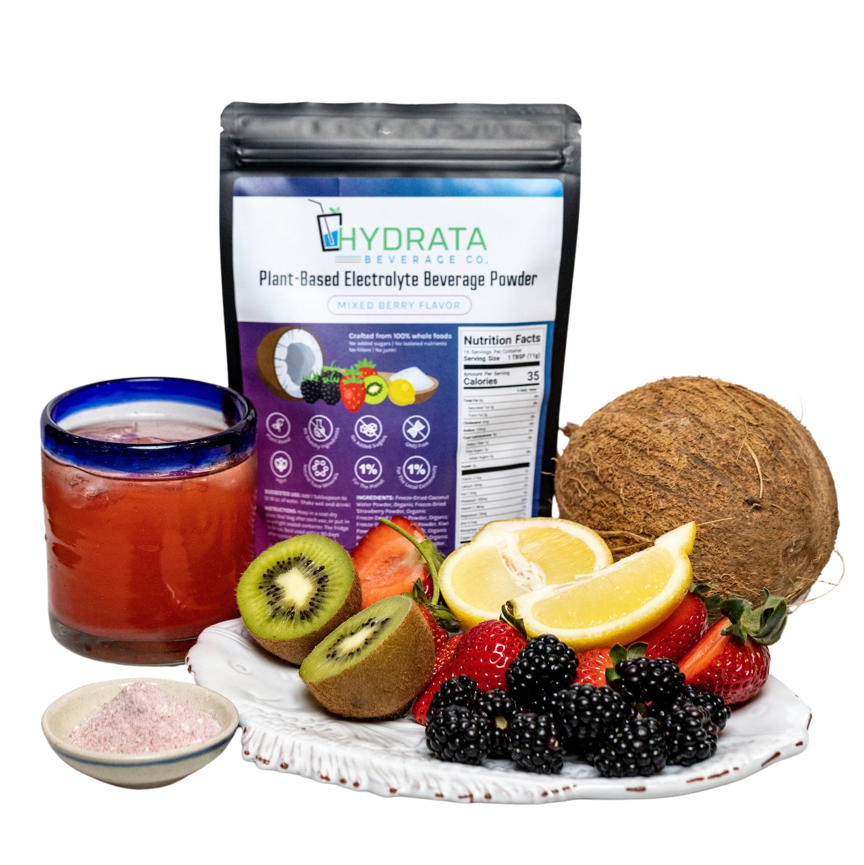 Hydrata Beverage Co.- Plant-based electrolyte drinks from whole-foods
