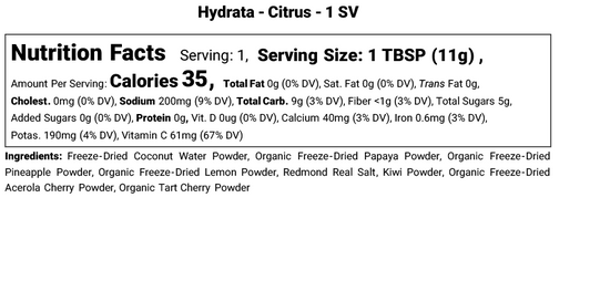 Hydrata Beverage Co.- Plant-based electrolyte drinks from whole-foods